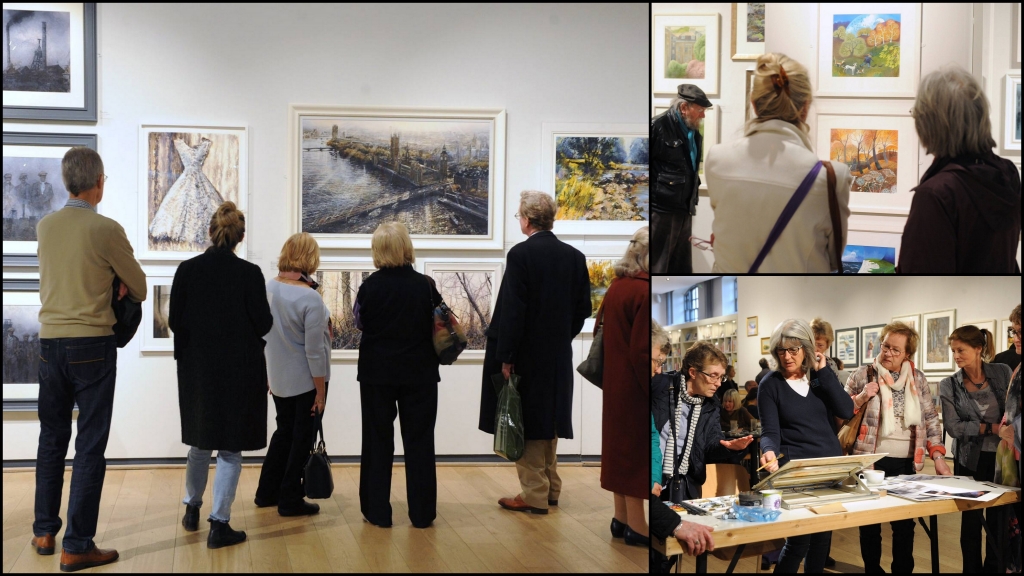 Anne McCormack paints in the gallery – Royal Institute of Painters in ...