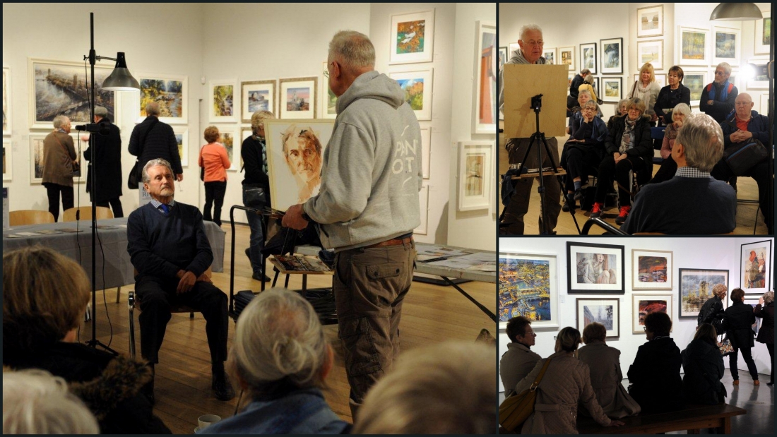 Roger Dellar RI painting portraits in the gallery… – Royal Institute of ...