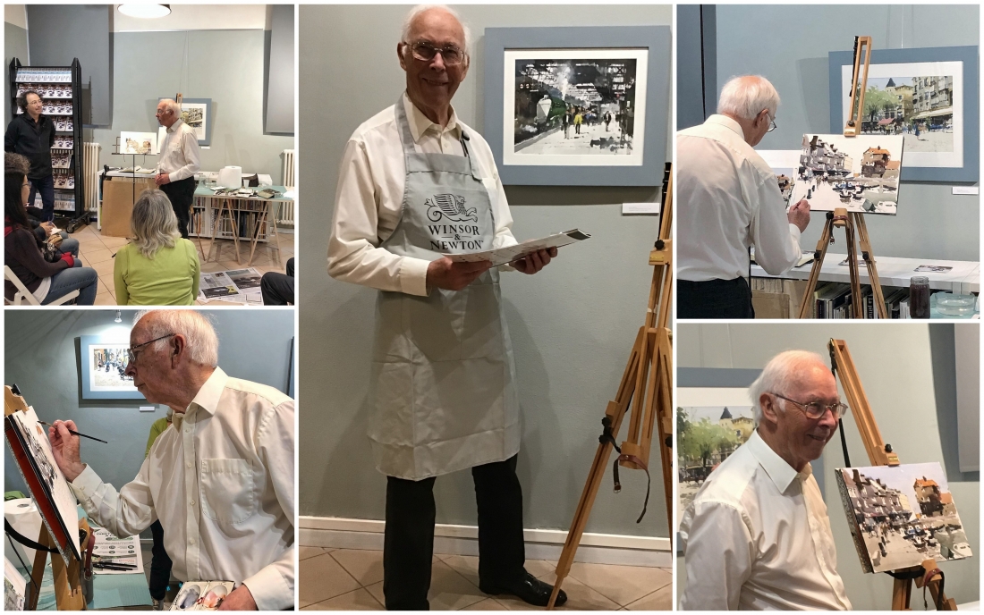 An exhibition and demonstration in watercolour by John Yardley RI ...