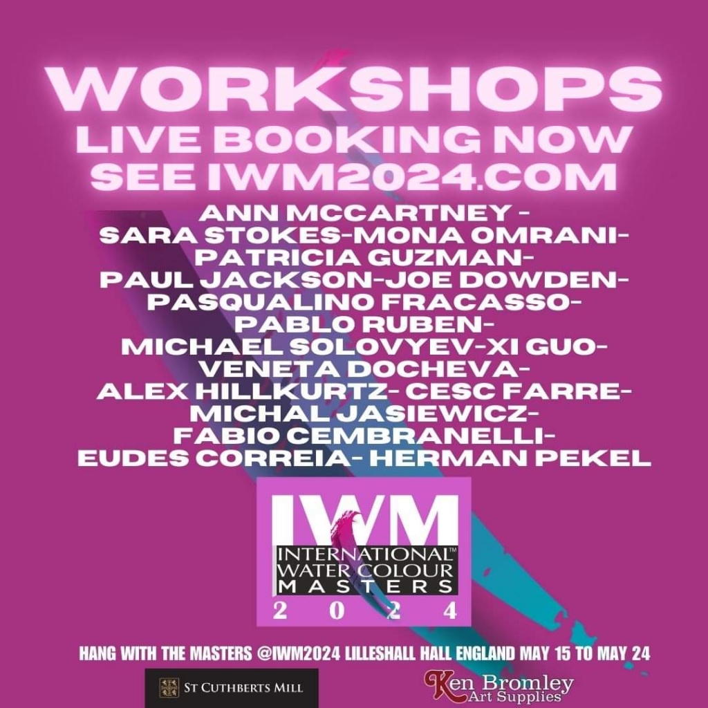 IWM2024 workshop bookings now – Royal Institute of Painters in Water ...