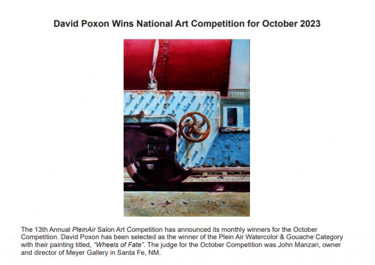 David Poxon RI news… – Royal Institute of Painters in Water Colours